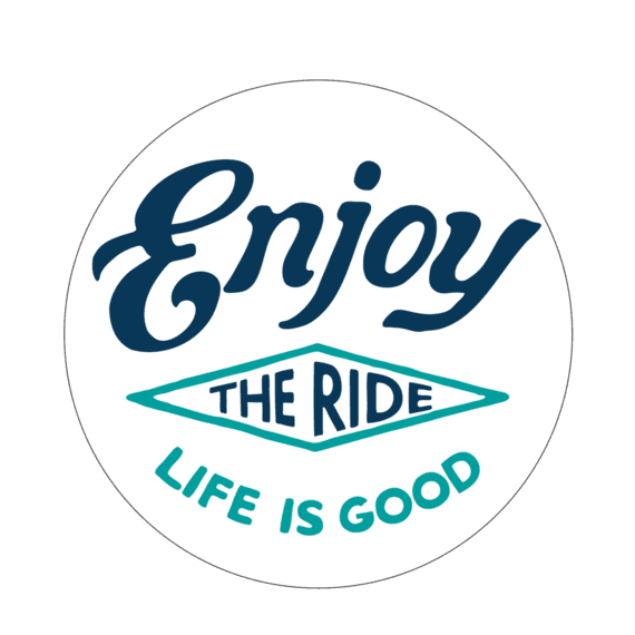 Enjoy The Ride Sticker